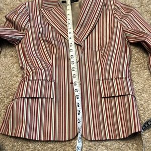 Sandra Angelozzi | Jackets & Coats | Sandra Angelozzi Striped Blazer Sz ...